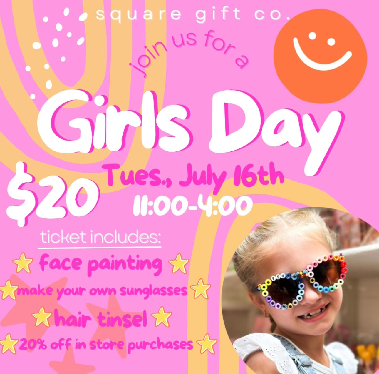 SGC Girls Day Ticket – The Square Gift Co.
