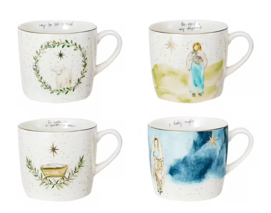 Nativity Scene Mugs, 4 Styles – The Square Gift Co.